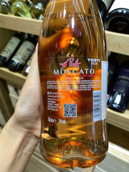 Vang hồng Tosti 1820 Pink Moscato 7%